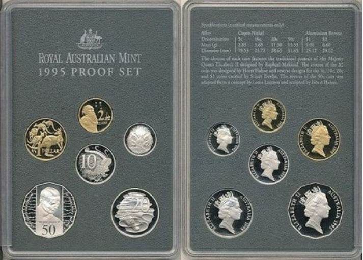 1995 Australia Proof Coin Set – 50th Anniversary of World War II ...