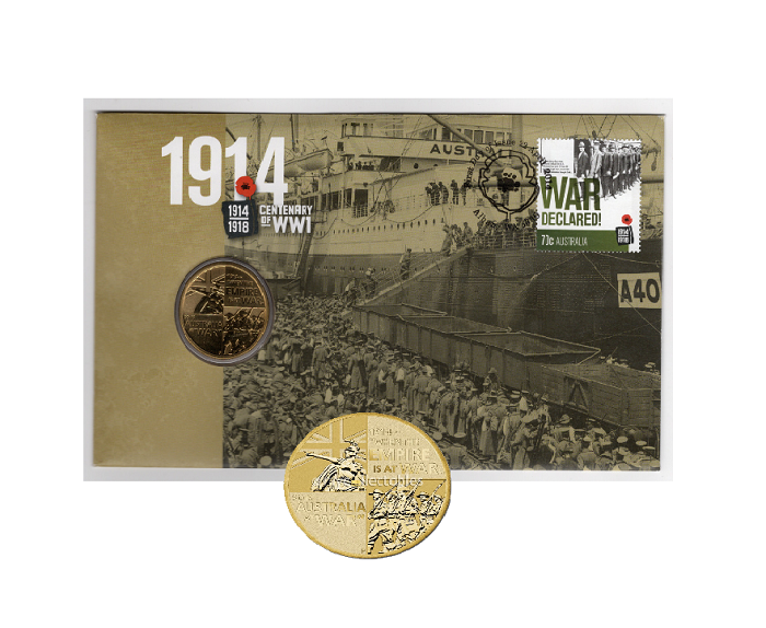 2014 Coin Cover Centenary of WWI: War Declared 1914 – Aussie Heritage ...