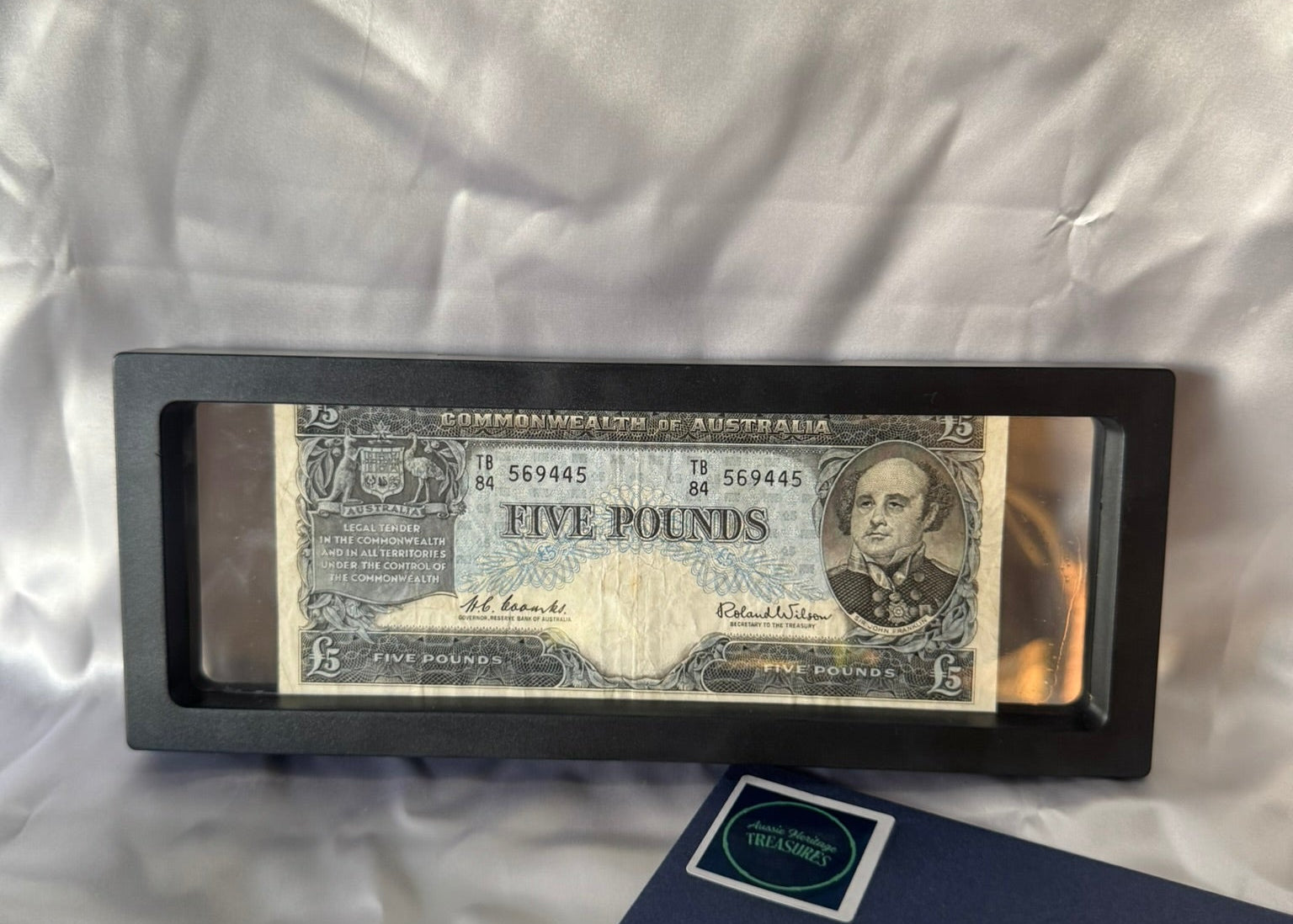 1960 Australian Five Pound Banknote – Coombs Roland R50 | Extremely ...